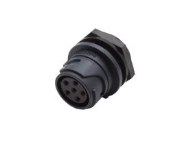 Front Panel Mounting Connector - 6 Contacts - Socket