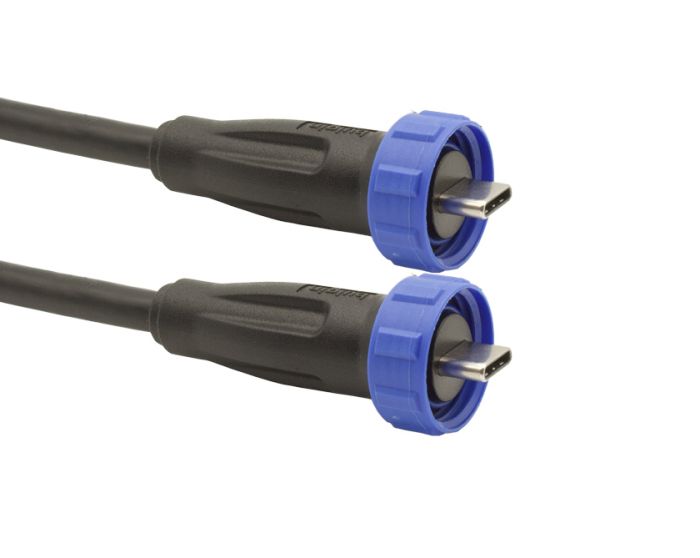 400 Series USB-C Cable Assembly, Flex USB-C To Flex USB-C, 2m