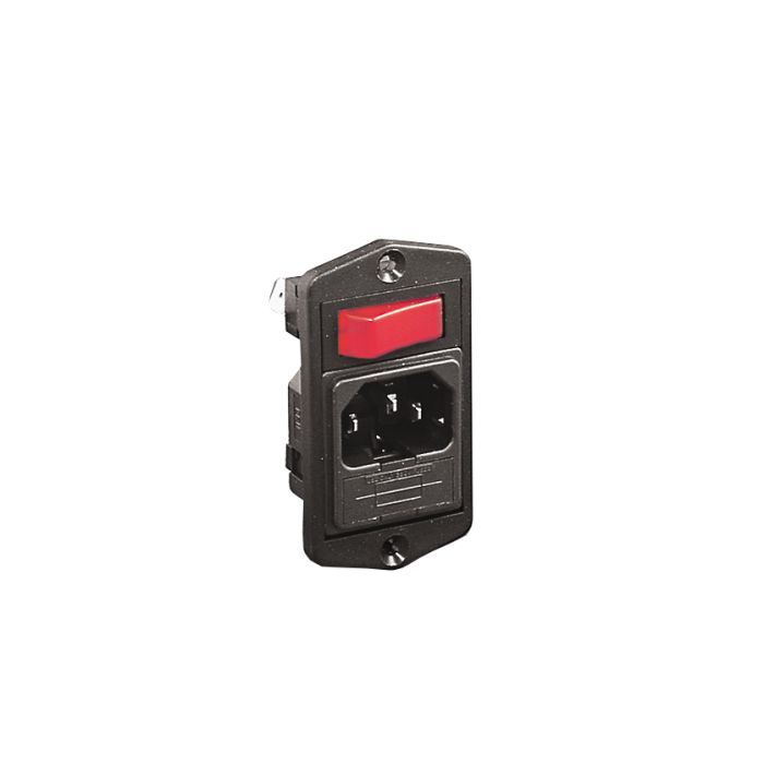 Vertical Power Entry Module 67.5mm Top Fixing Flange Mount C14 Cold ...