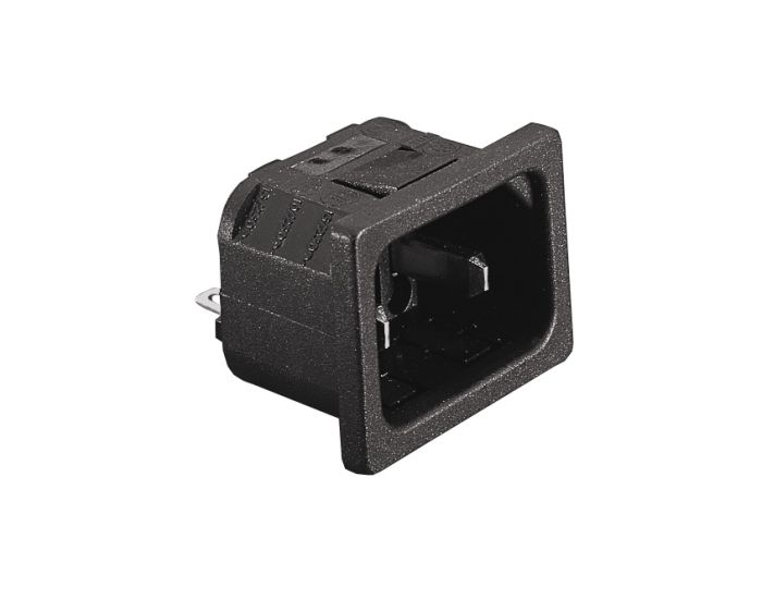 IEC Connector Snap Fit To Panel Inlet 2 Pin PX0691 Series 2mm Panel ...