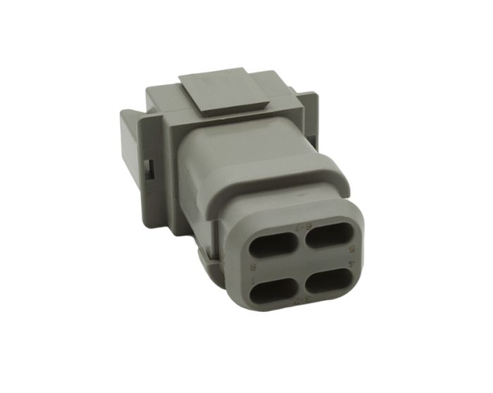8 Contacts Female Standard Rectangular Grey Connector - SBA
