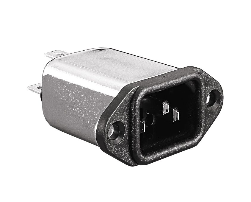 PS00/A Range Filtered IEC Power Inlets / Side Fixing Flange Mount